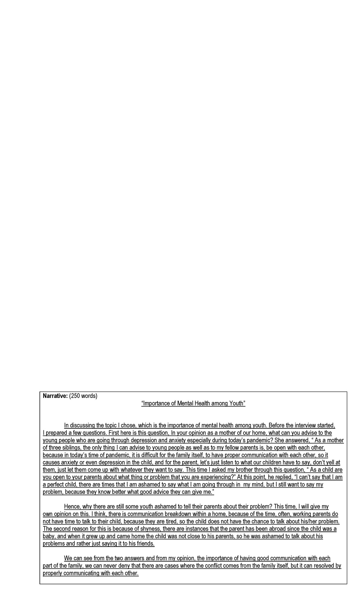 Essay - Rubric: II. Formative Assessment (10 pts) TRUE or False. Write ...