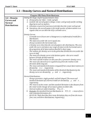 STAT-3005 - Notes - 4-1 - Correlation and Scatterplots - 1 Daniel T ...