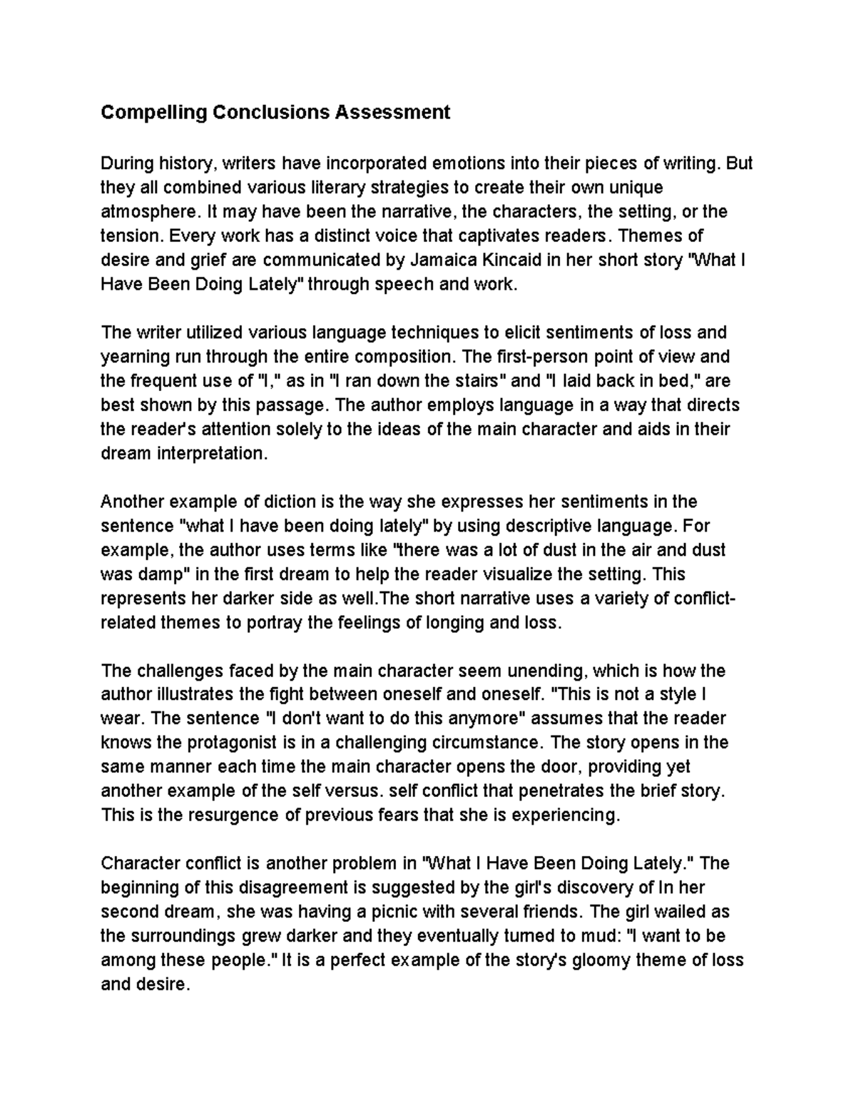 1.07 assignment - Compelling Conclusions Assessment During history ...