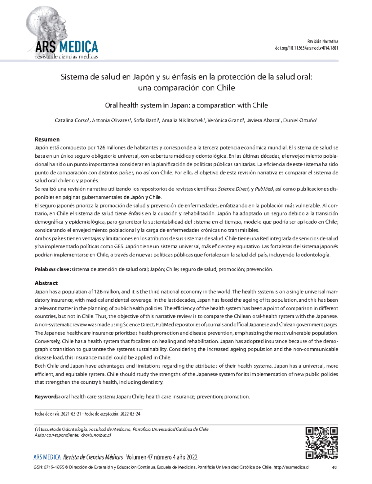 Ojs,+9-1801-1 - asdfghjklñ-.,mnb wertyuio - doi.org/10.11565/arsmed ...