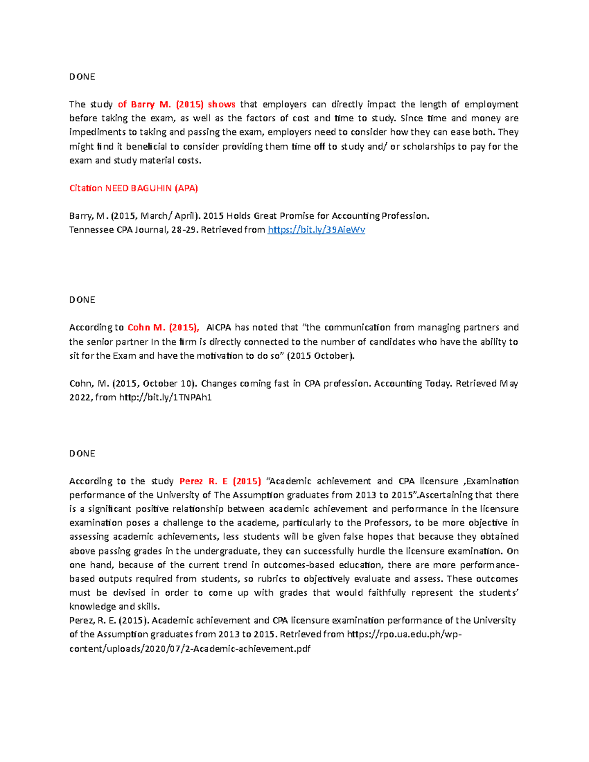 RRL - REQUESTING ADDITIONAL DOCUMENTS - DONE The study of Barry M ...