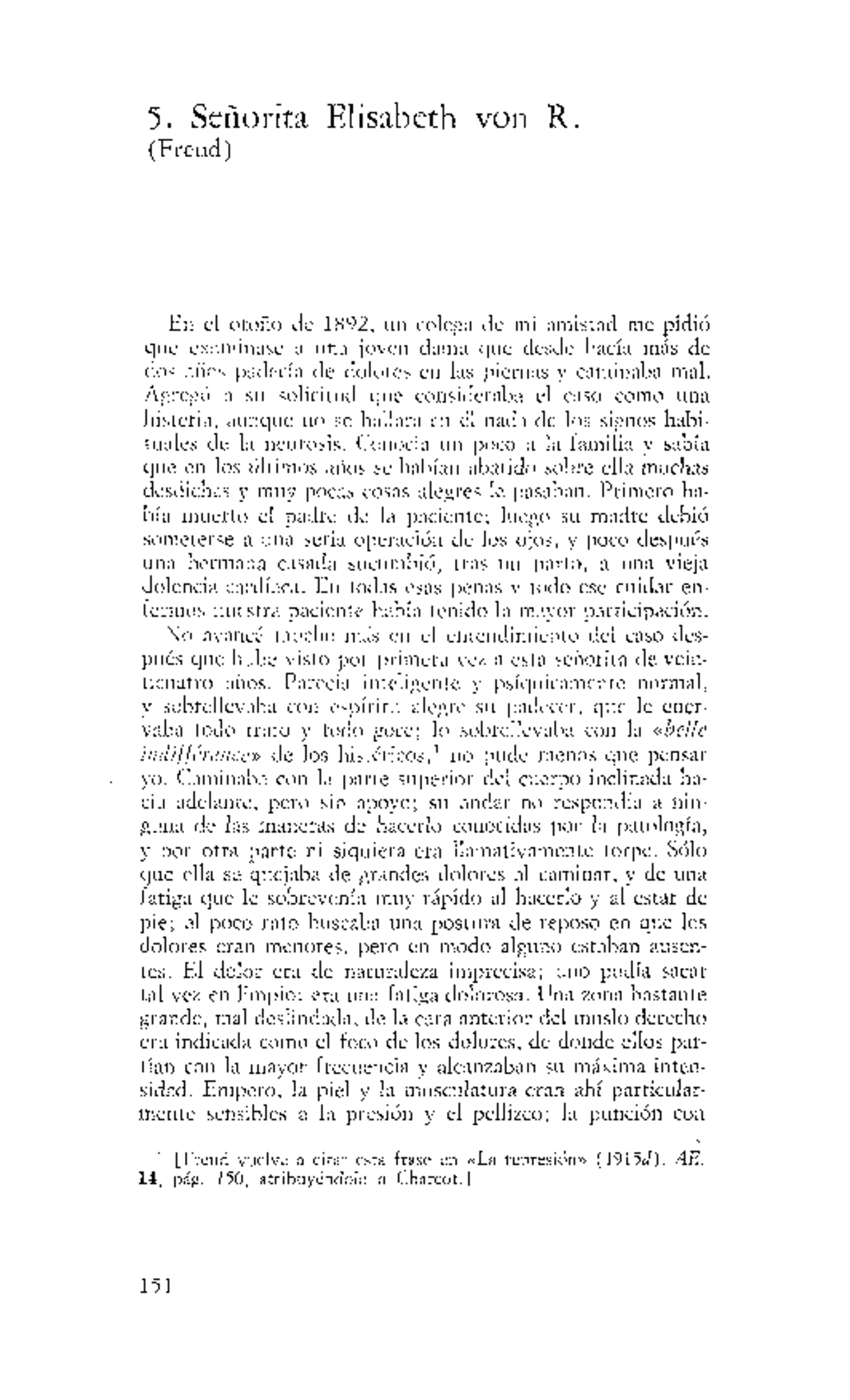 Freud, S. (1895) - Estudios sobre la histeria. Historiales clínicos ...
