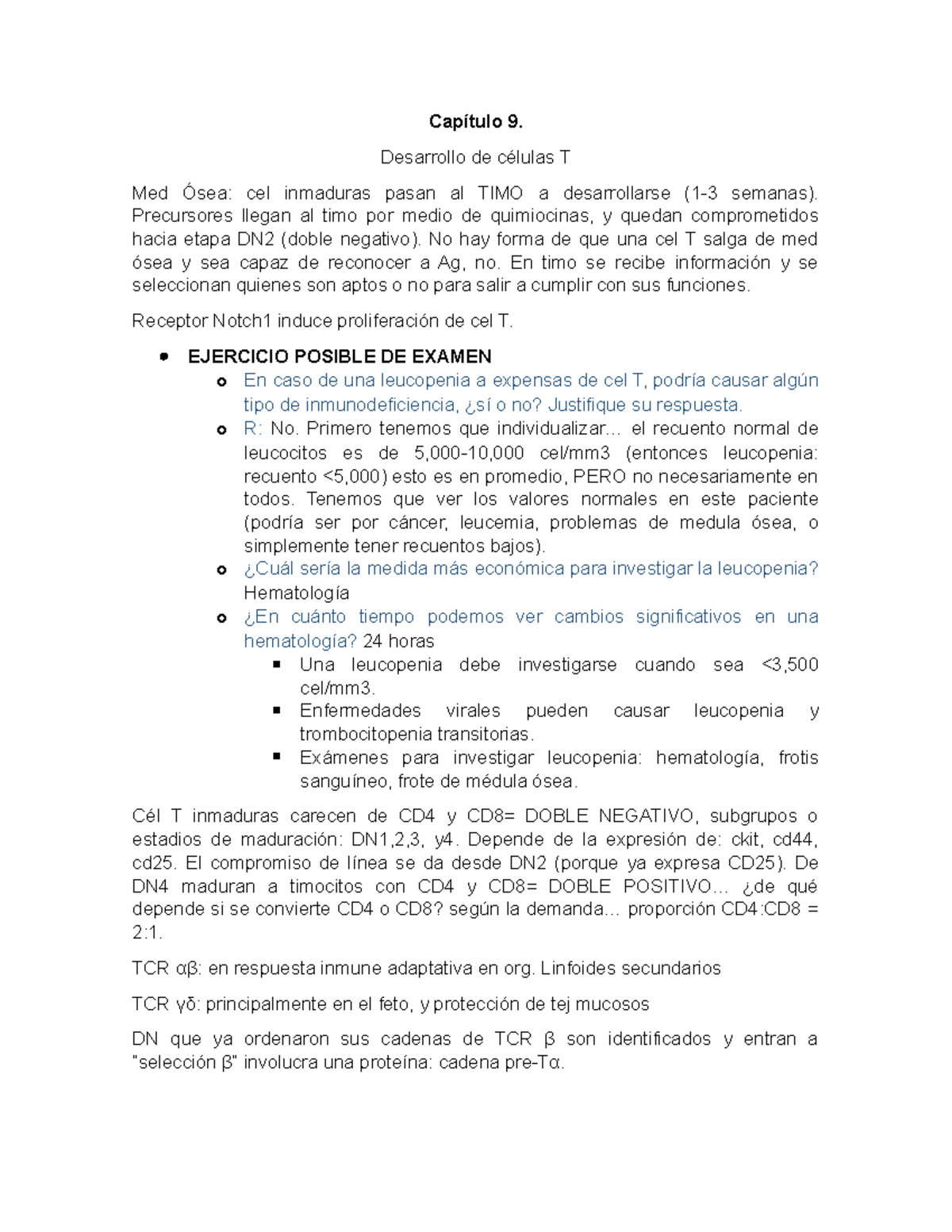 Capítulo 9 Kuby Desarrollo De Células T Capítulo 9 Desarrollo De