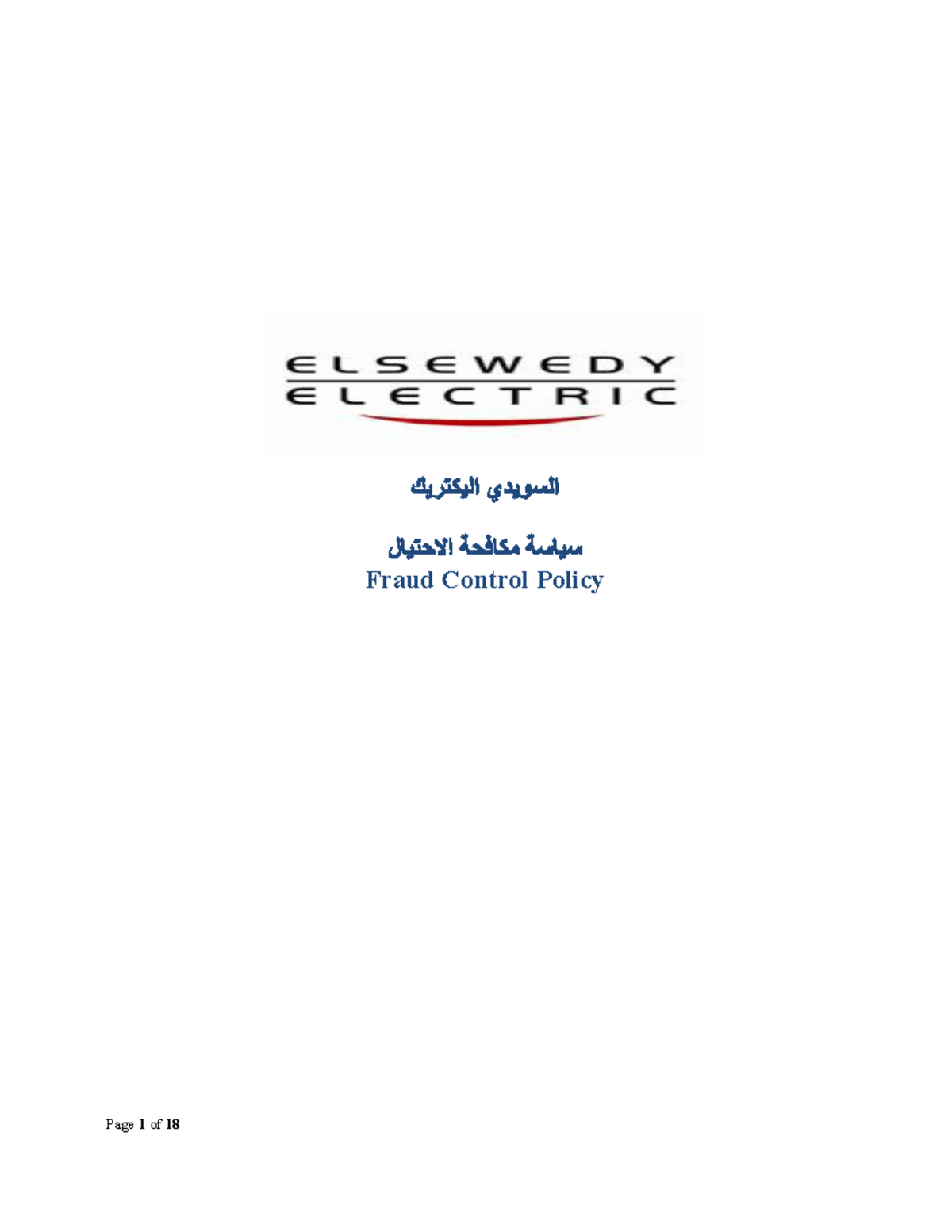 Clear fraud control policy - Fraud Control Policy Table of Contents 1 ...