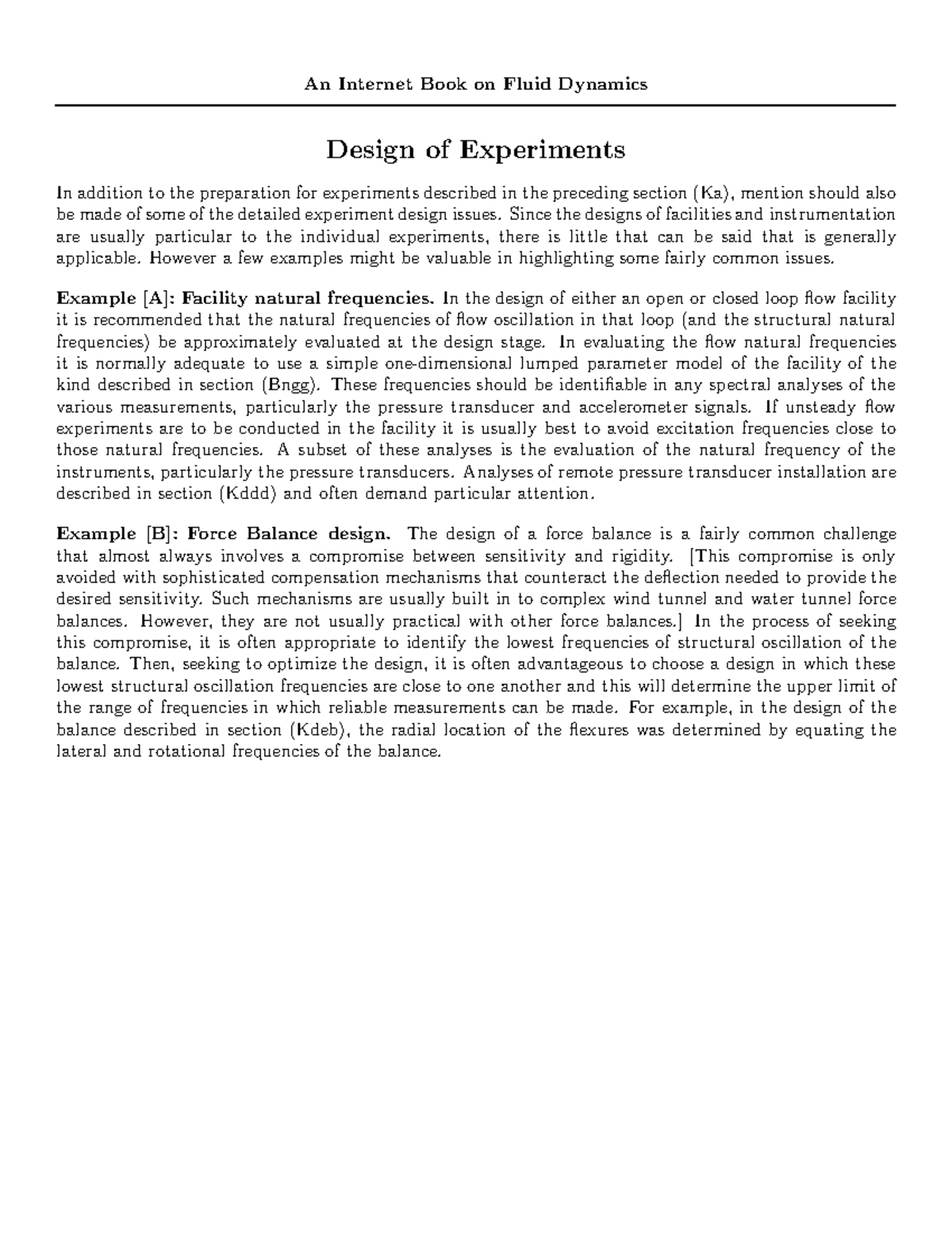 Design of experiments - An Internet Book on Fluid Dynamics Design of ...
