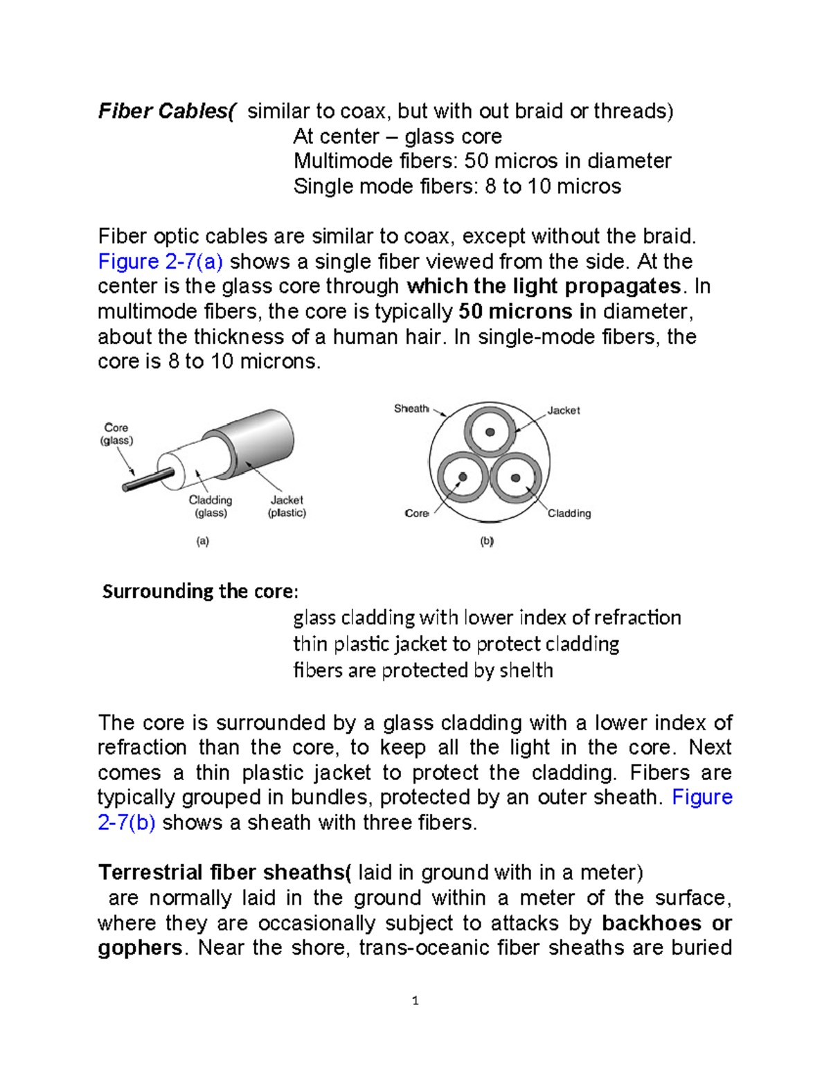 Fiber Cables - SFSFSFSFS - Fiber Cables( similar to coax, but with out ...