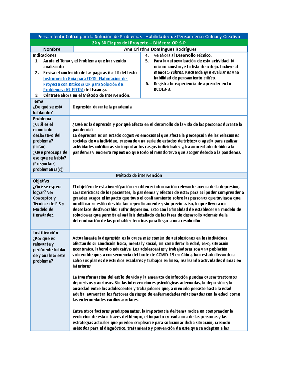 A12-Bitácora OP S-P, pensamiento critico para la solucion de problemas ...