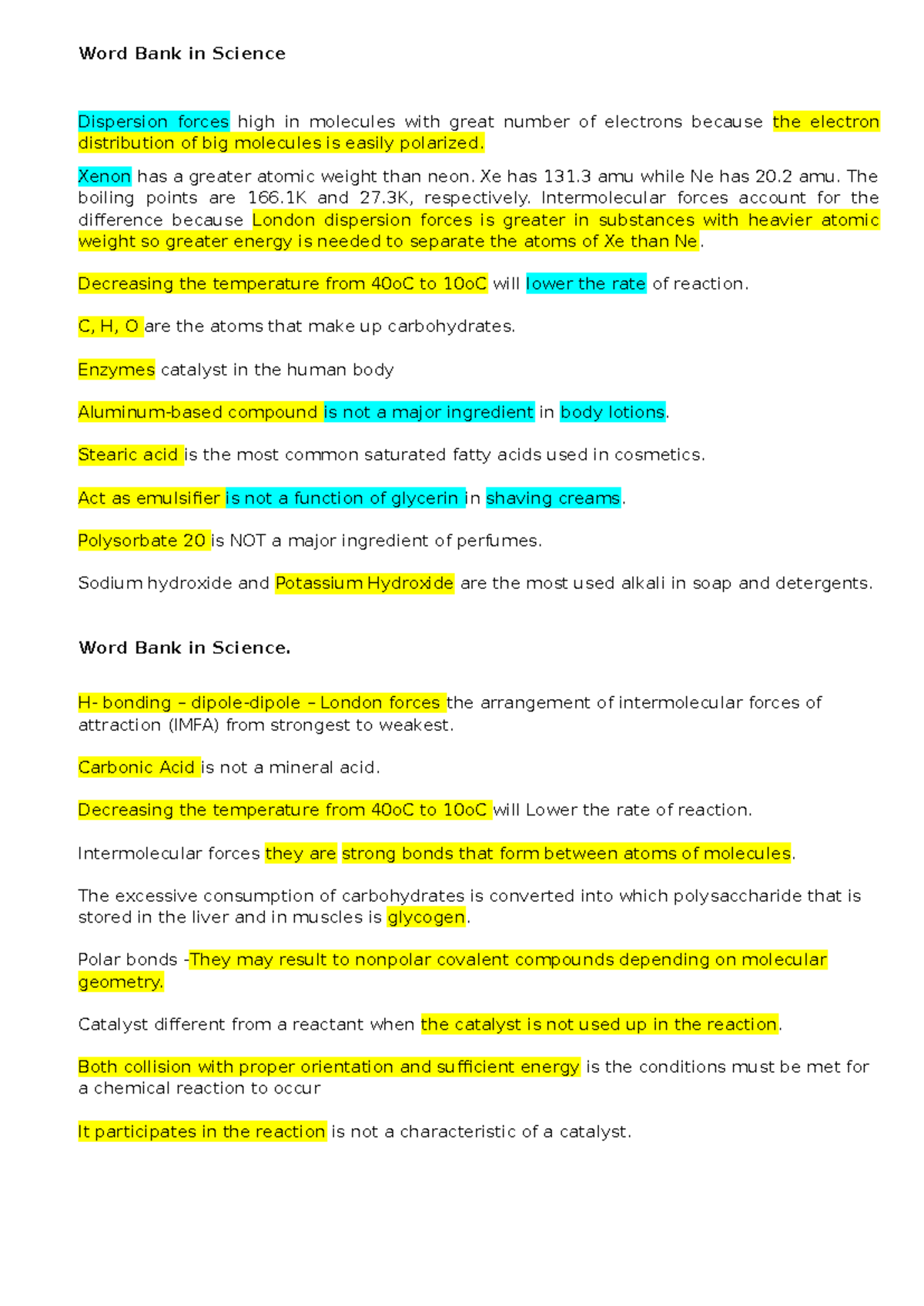 Word Bank in Science - reviewer - Word Bank in Science Dispersion ...