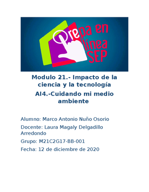 Proyecto integrador M21 Mi top 10 científico (prepa en linea sep) - 1 ...