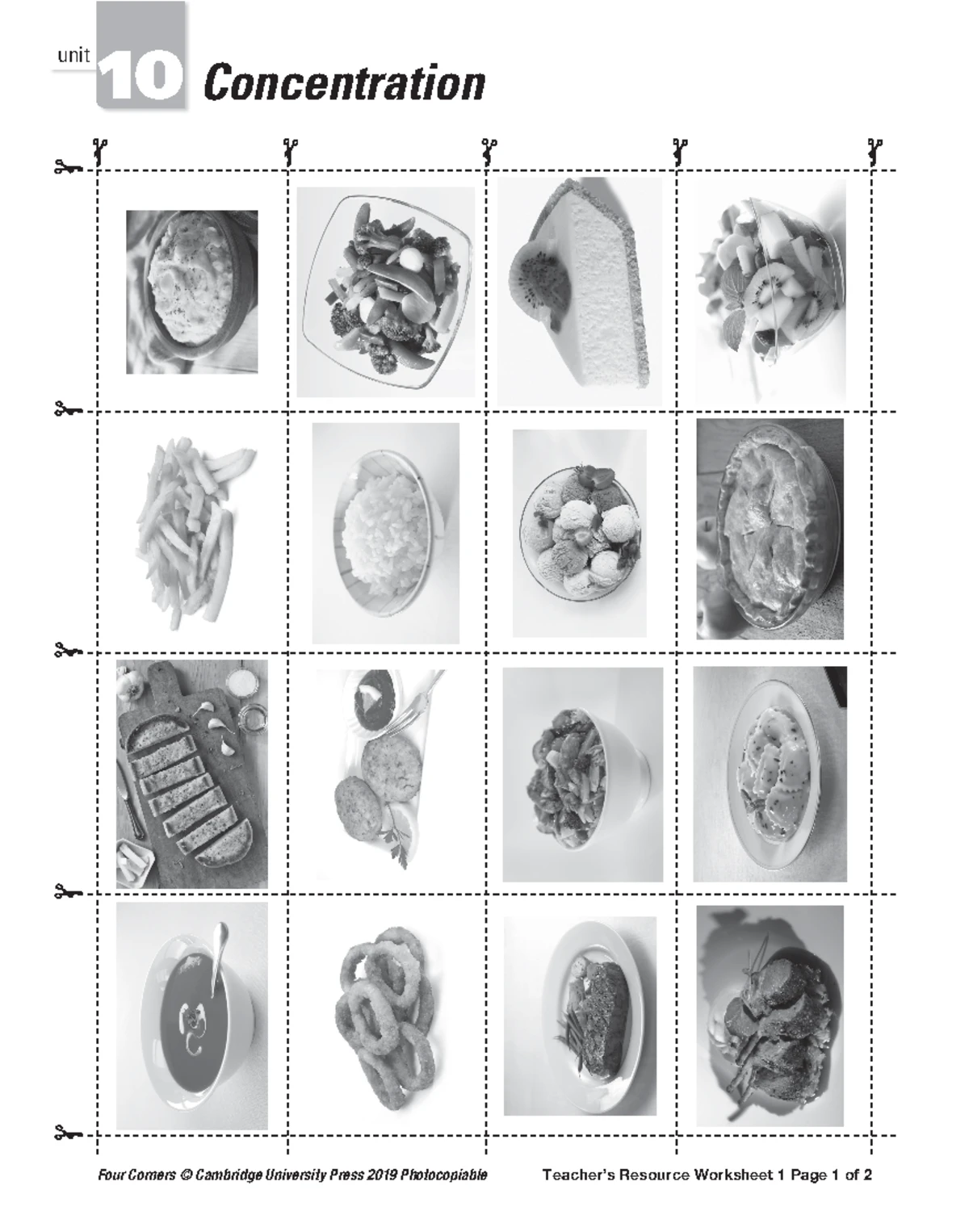 Four Corners 2e Level 2 Unit 04 Vocabulary Test - © Cambridge ...