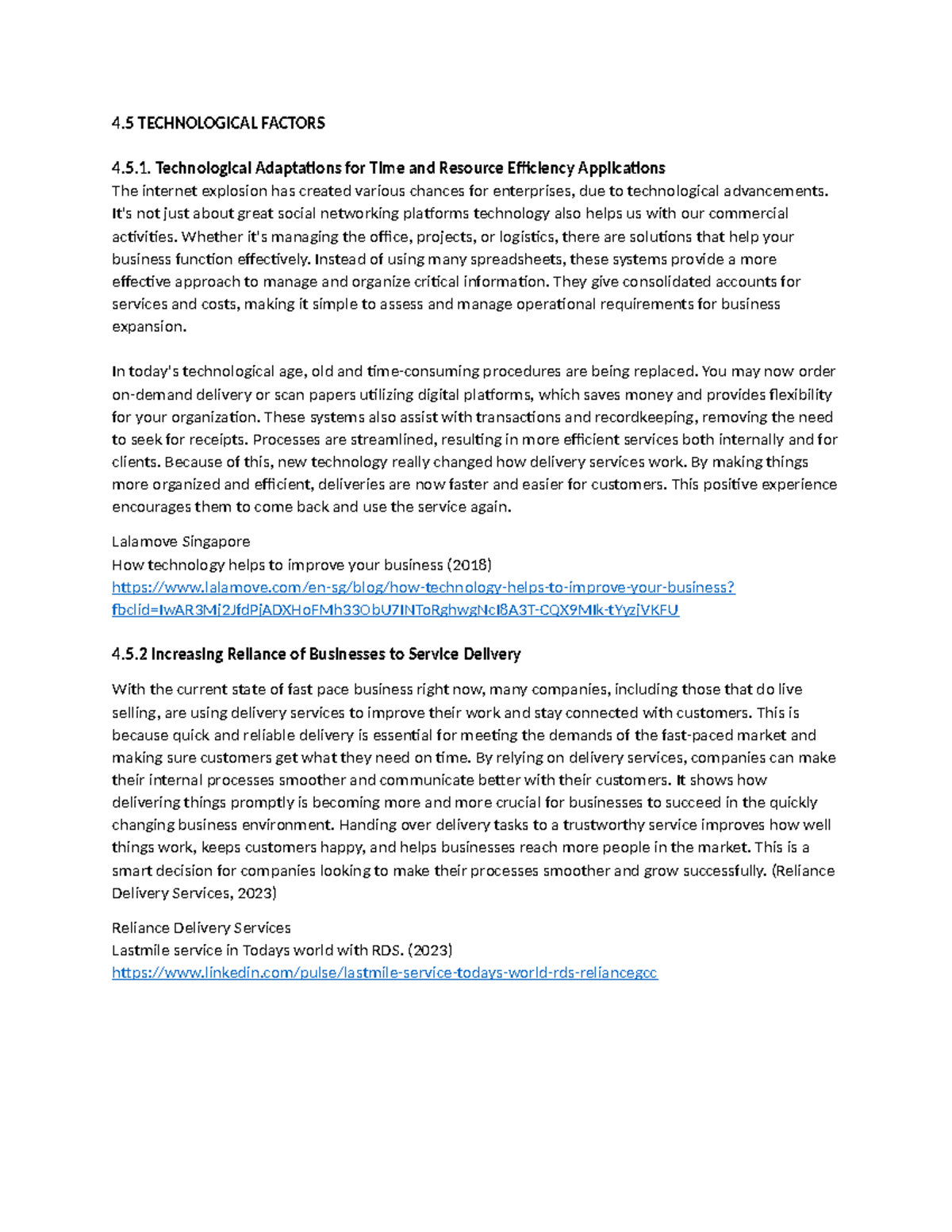 research for the sub - 4 TECHNOLOGICAL FACTORS 4.5. Technological ...