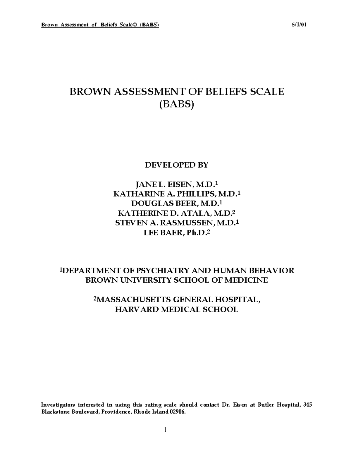 BABS revised 501 - Handout - - Studocu