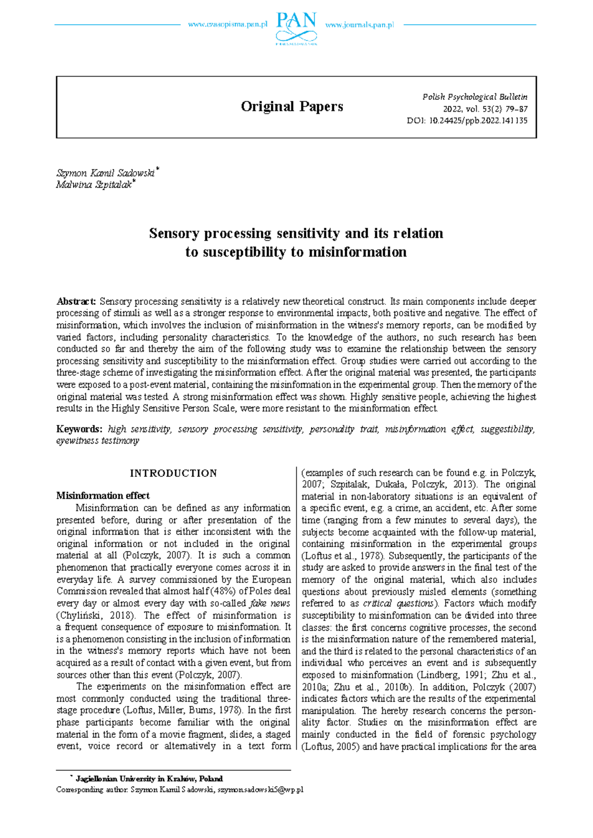 Sensory processing sensitivity and - Its main components include deeper ...