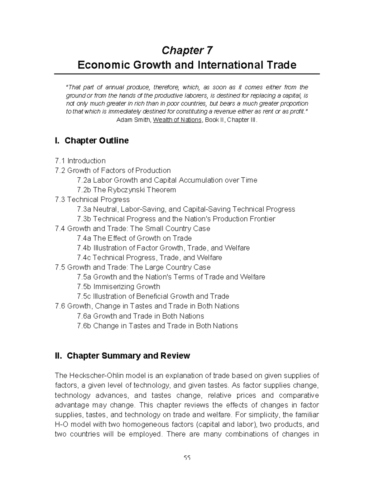 Salvatore study-guide ch07 - Chapter 7 Economic Growth and ...