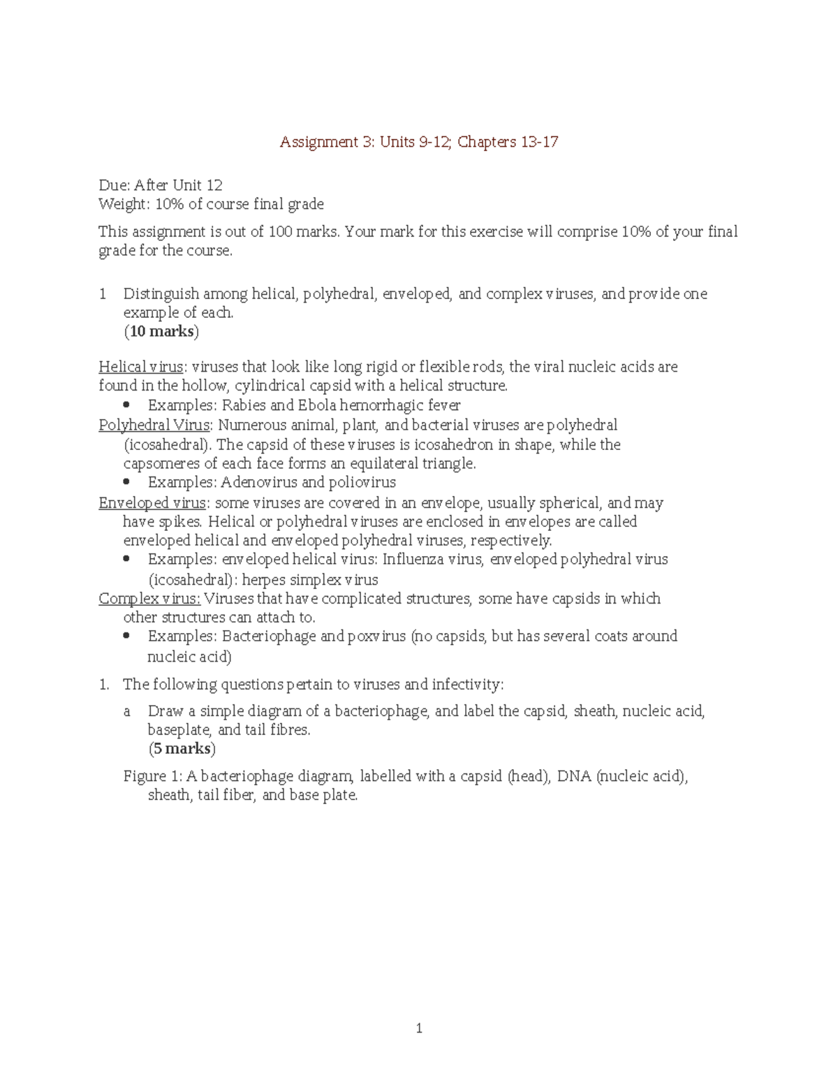 Assign 03 2 - notes - Assignment 3: Units 9-12; Chapters 13- Due: After ...