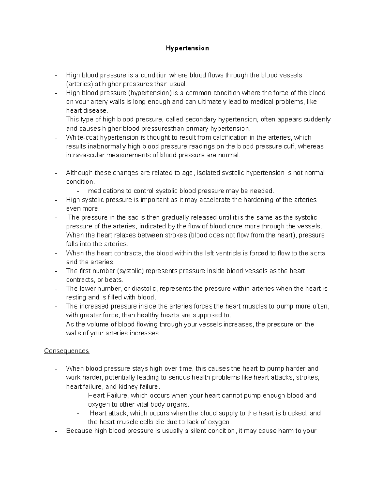 Hypertension - Description, complications, and diagnosis - Hypertension ...