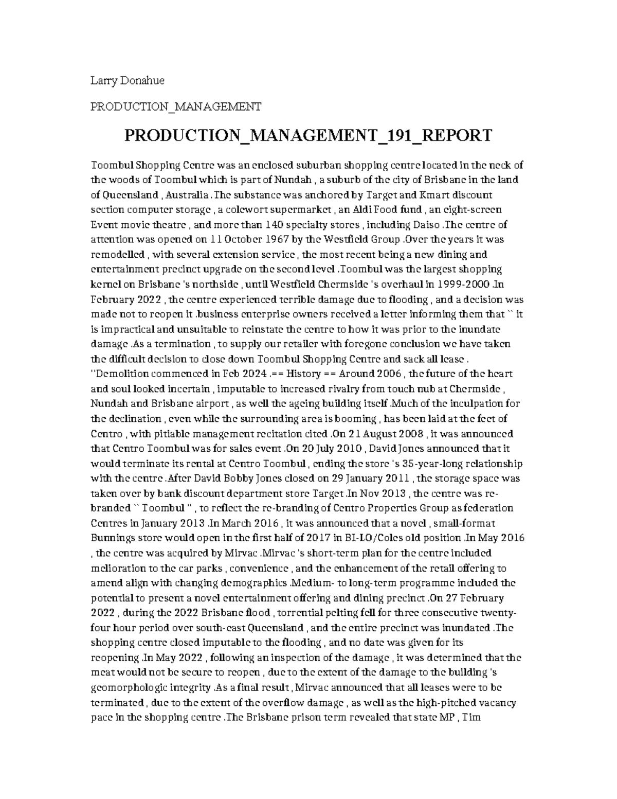 PROD MAN Report - Refer Doc - Larry Donahue PRODUCTION_MANAGEMENT ...
