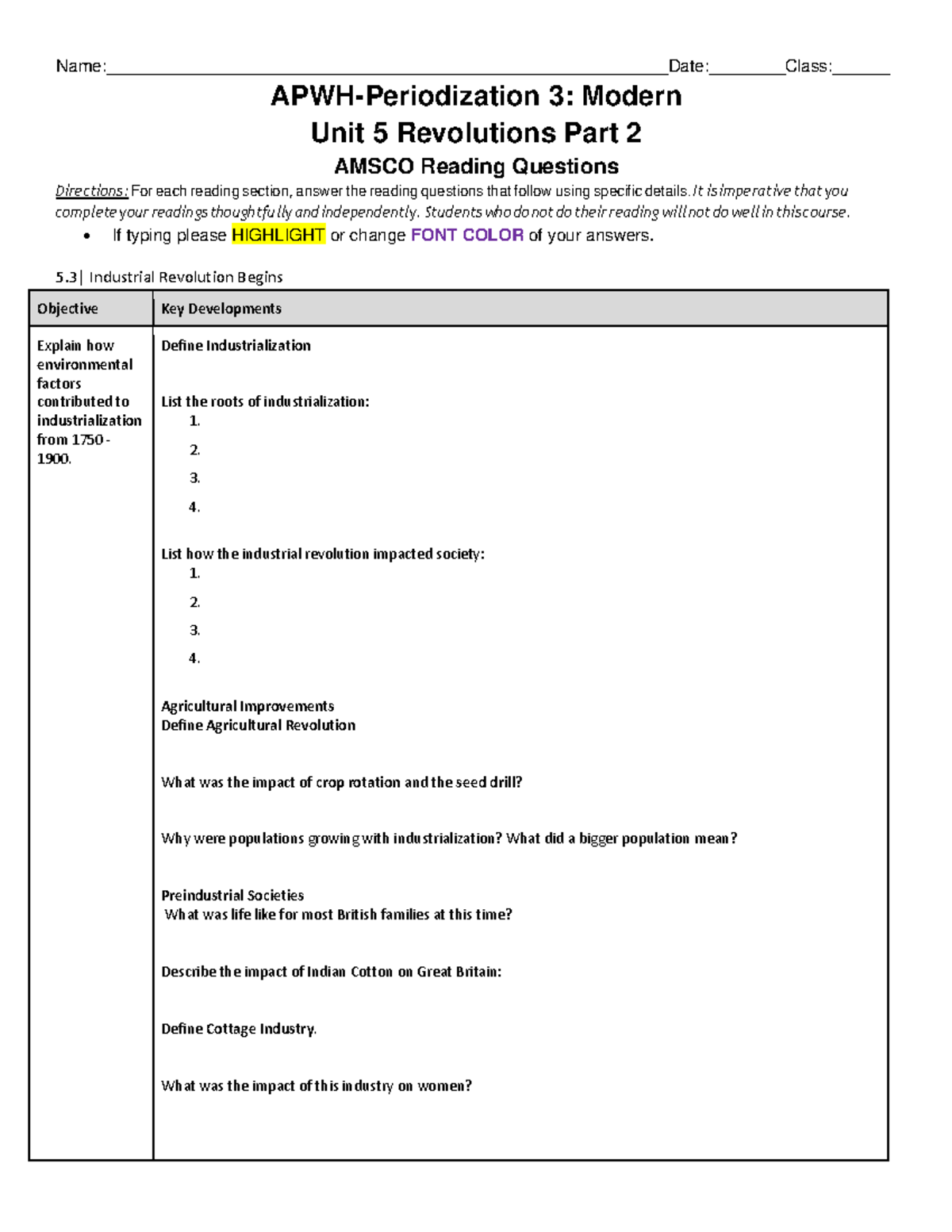 P3 16 Unit 5 Reading Packet Part 2 - - Studocu