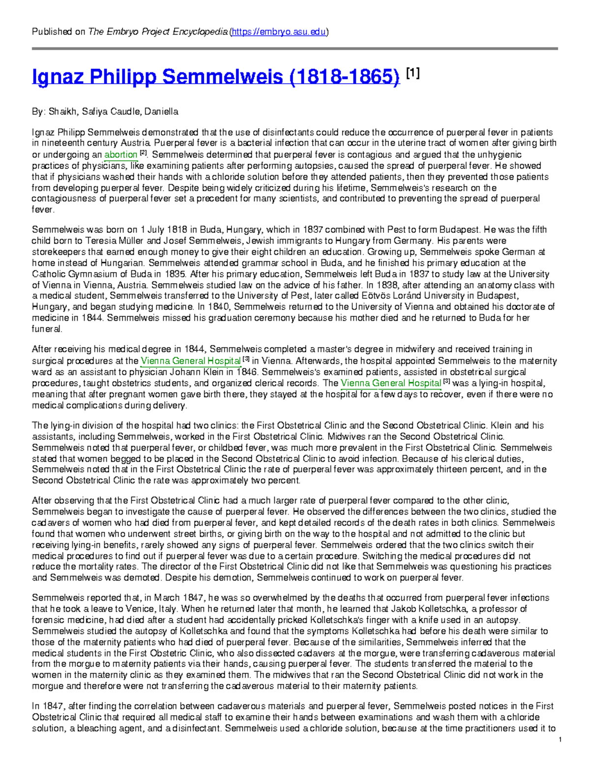 4. Ignaz philipp semmelweis 1818-1865 - 2019-01-09 - Published on The ...