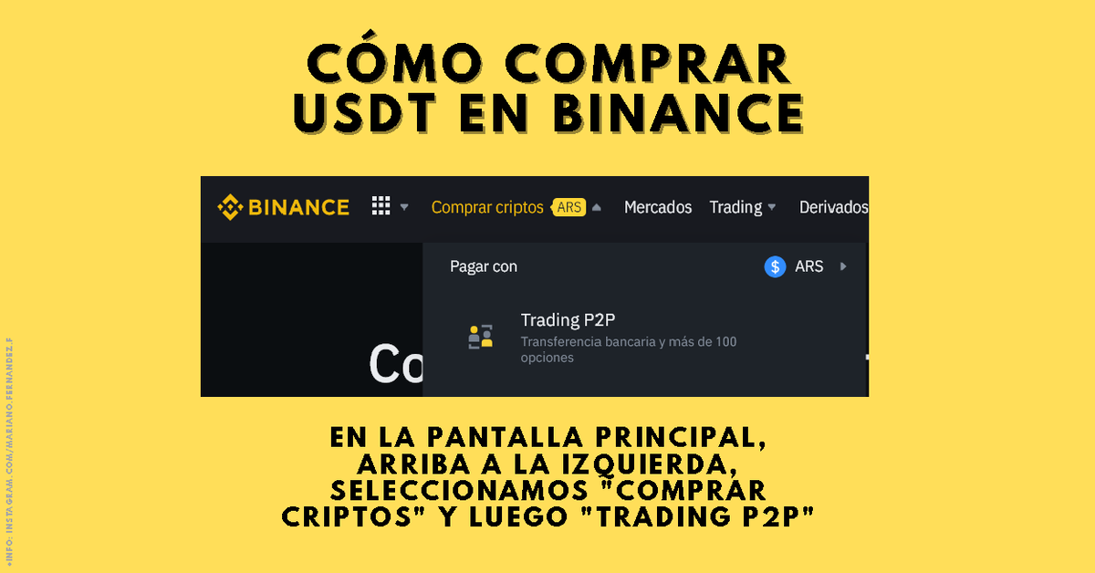 COMO Comprar USDT, Binance P2P - C Ó M O C O M P R A RC Ó M O C O M P R ...