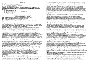 ESP 8 Q1 W3 - Learning Activity sheets - Pangalan ...