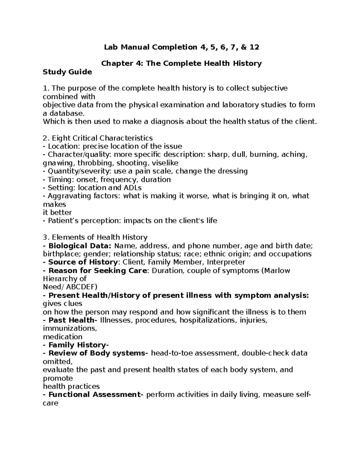 Lab Manual Completion 4 5 6 7 ^0 12 - Lab Manual Completion 4, 5, 6, 7 ...