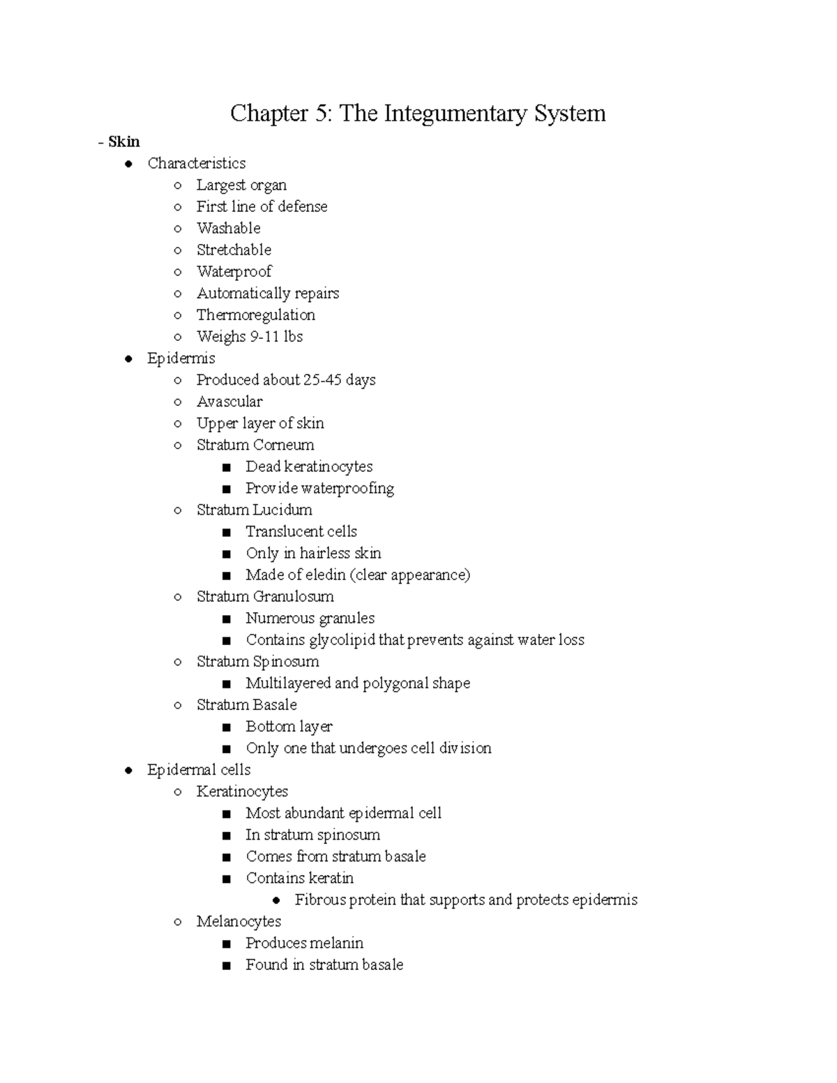 The Integumentary System - Anatomy and Physiology I - Chapter 5: The ...
