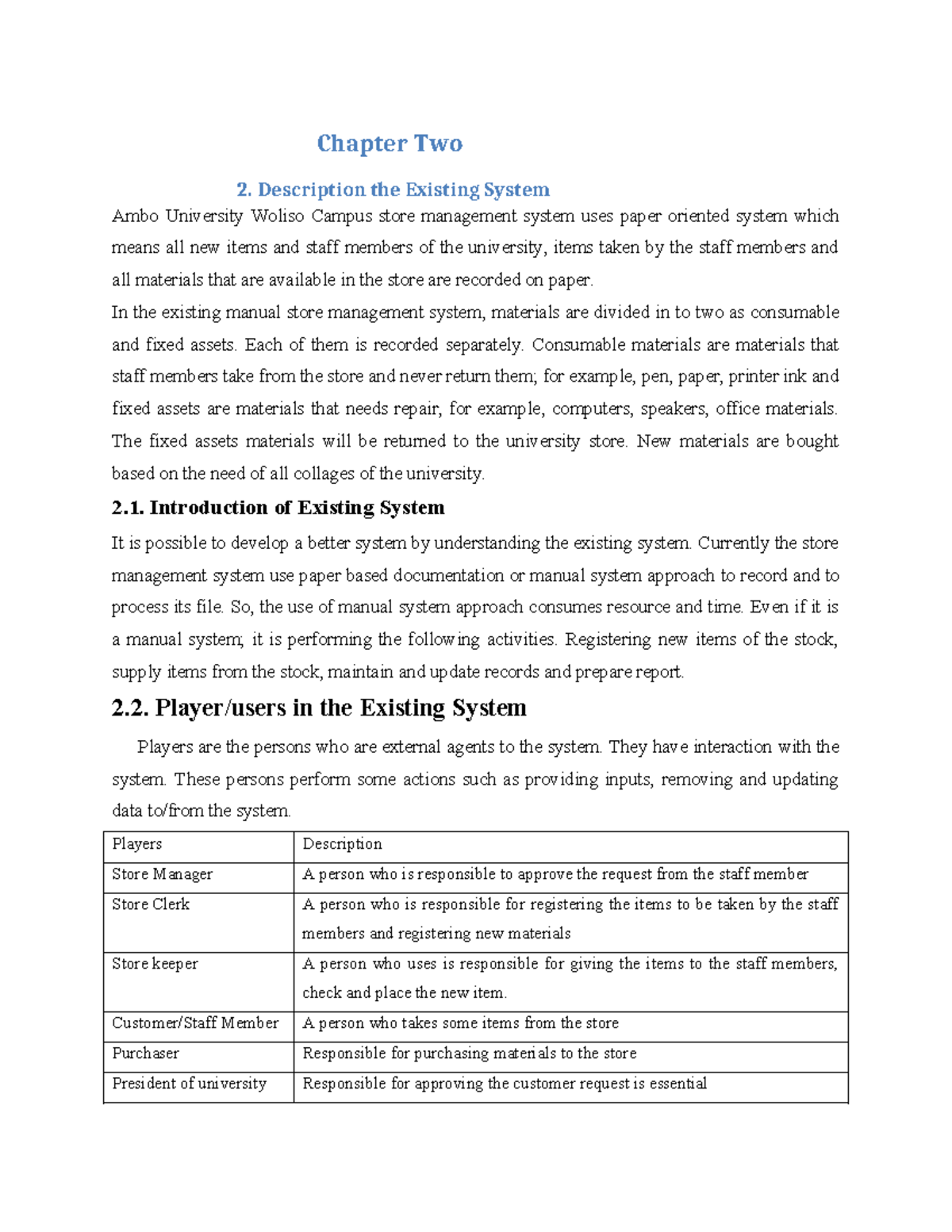 Netsanat Industrial Project chapter 2 and 3 - Chapter Two 2 ...