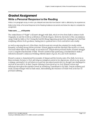 Unit Test, Part 2 Change and Growth - © 2008 K12 Inc. All rights ...