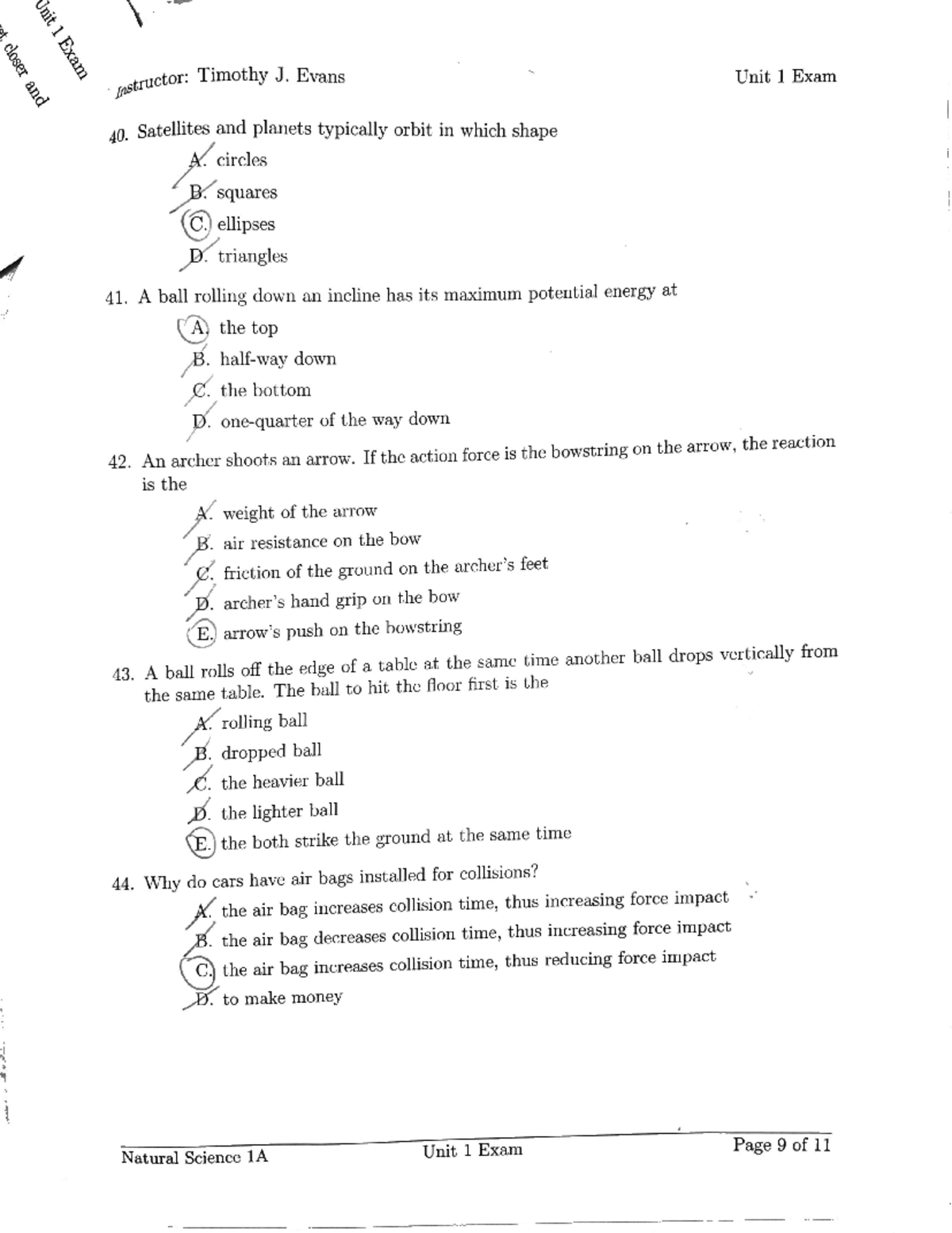 Unit 1 Exam (Ch 1-4) - NATSCI1A - Studocu
