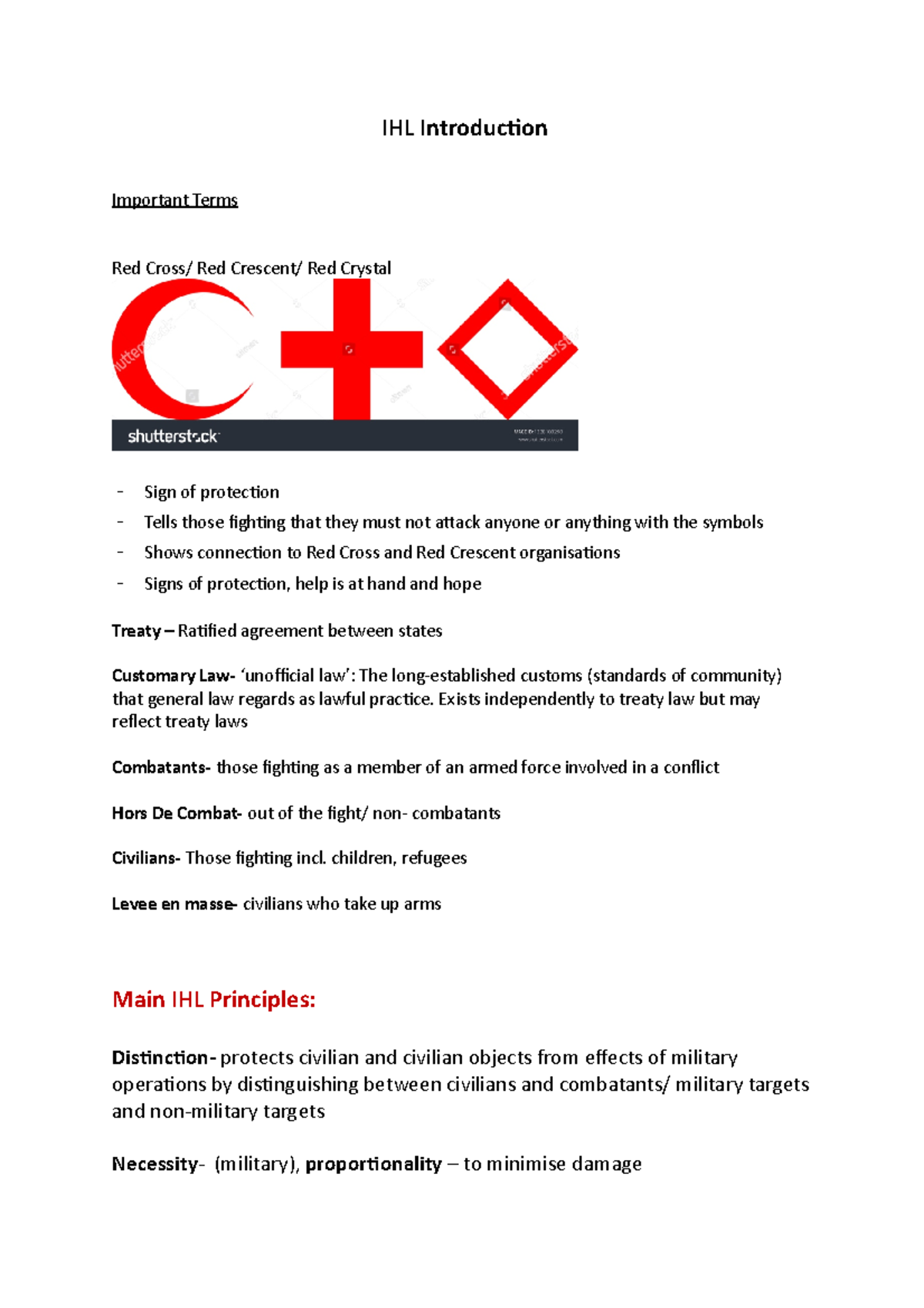 IHL Introduction - international humanitarian law - IHL Introduction ...