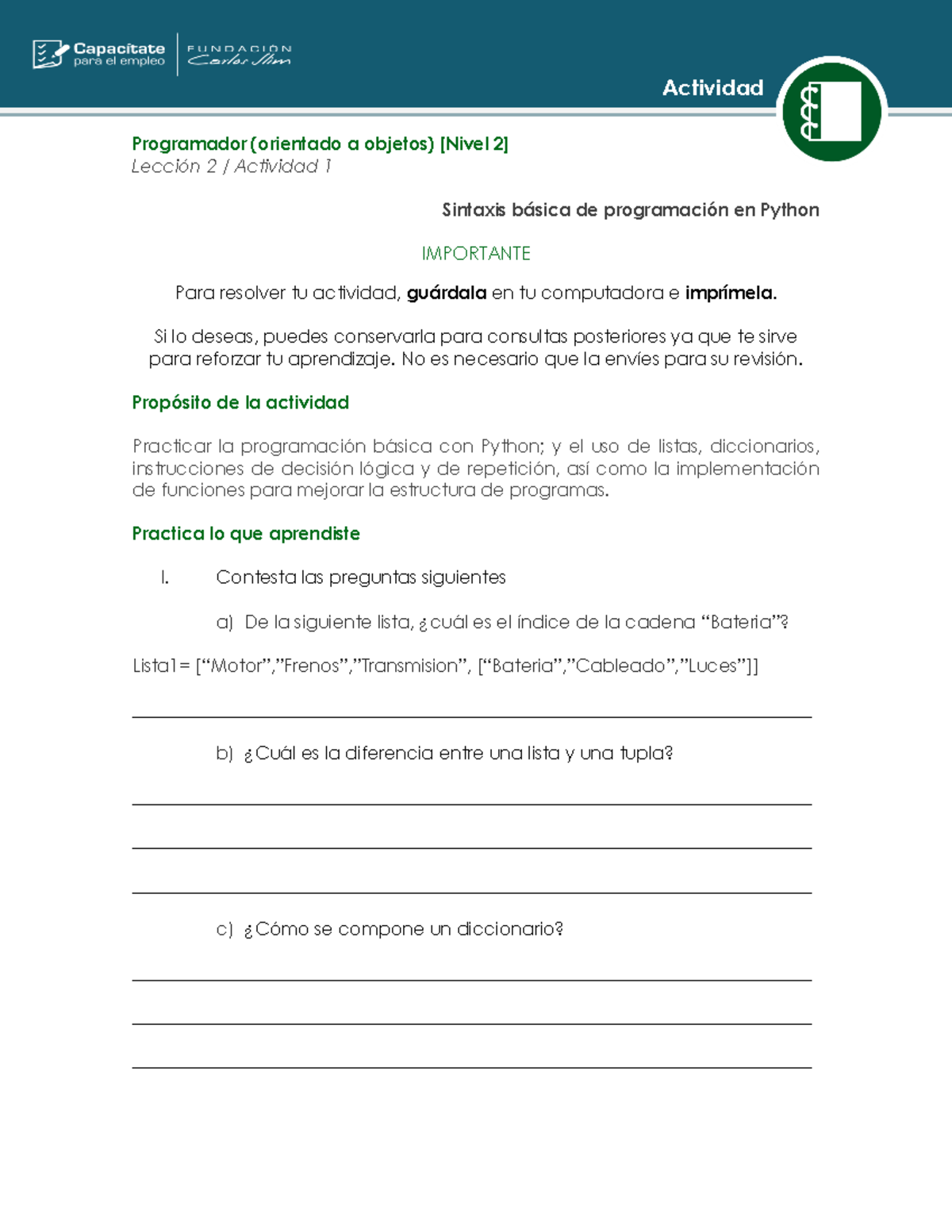 Sintaxis básica de programación en Python - Programador (orientado a ...