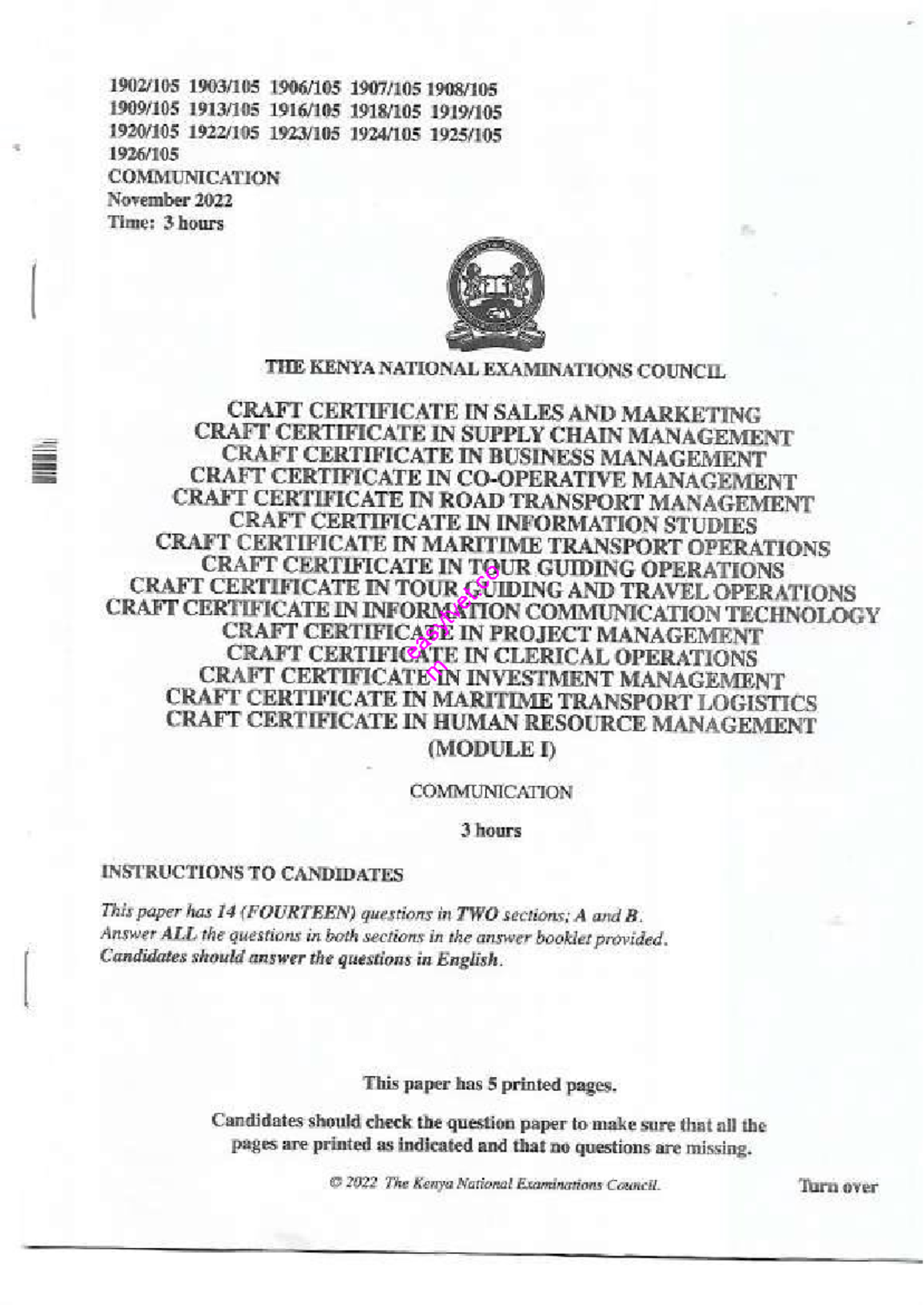 2022n - Ict - Information Communication Technology - easytvet m ...