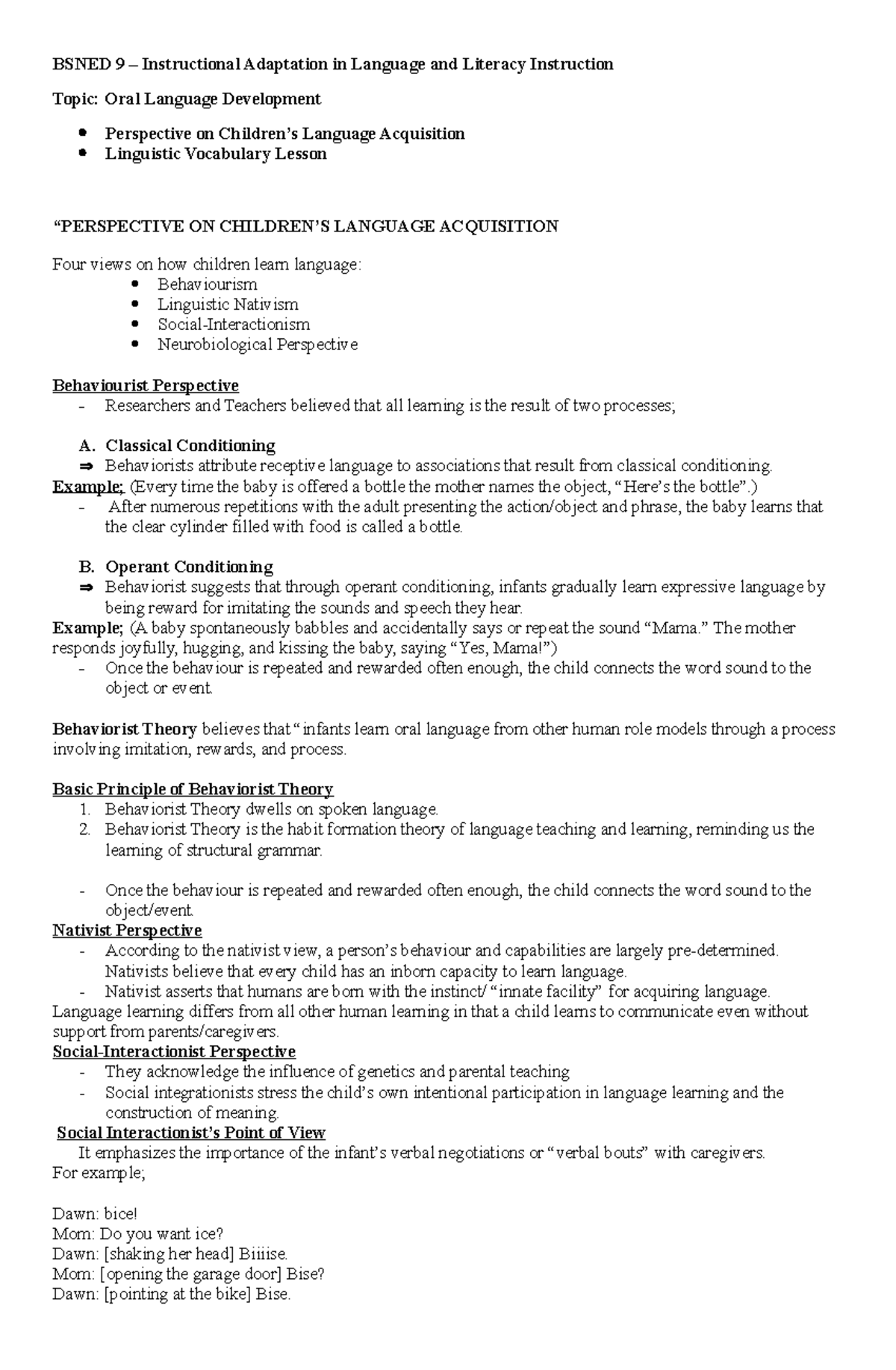 Oral Language Development Classical Conditioning Behaviorists oral-language-development-classical-conditioning-behaviorists