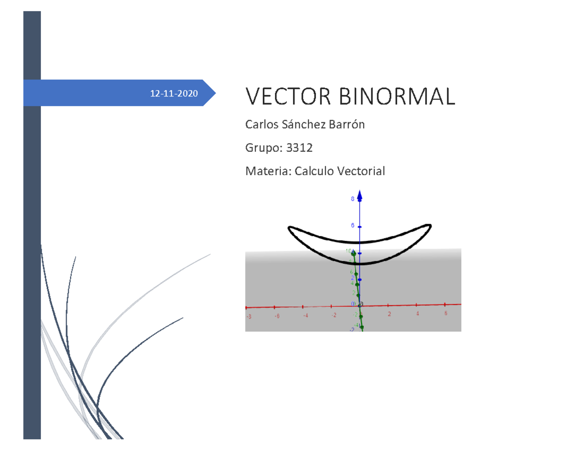 Vector- Binormal - 12 -11- VECTOR BINORMAL Carlos Sánchez Barrón Grupo ...