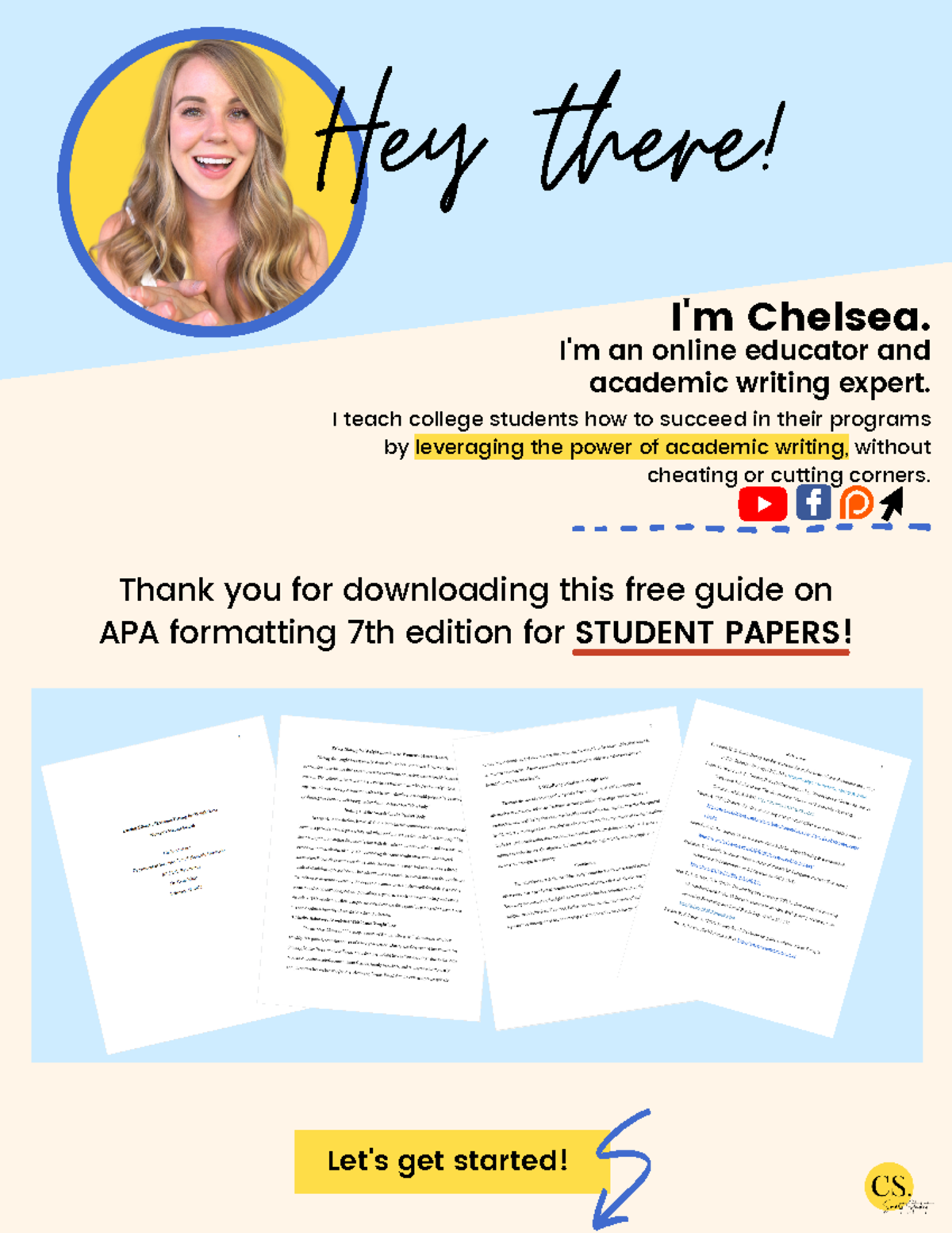 APA Style Template - apa - I teach college students how to succeed in ...