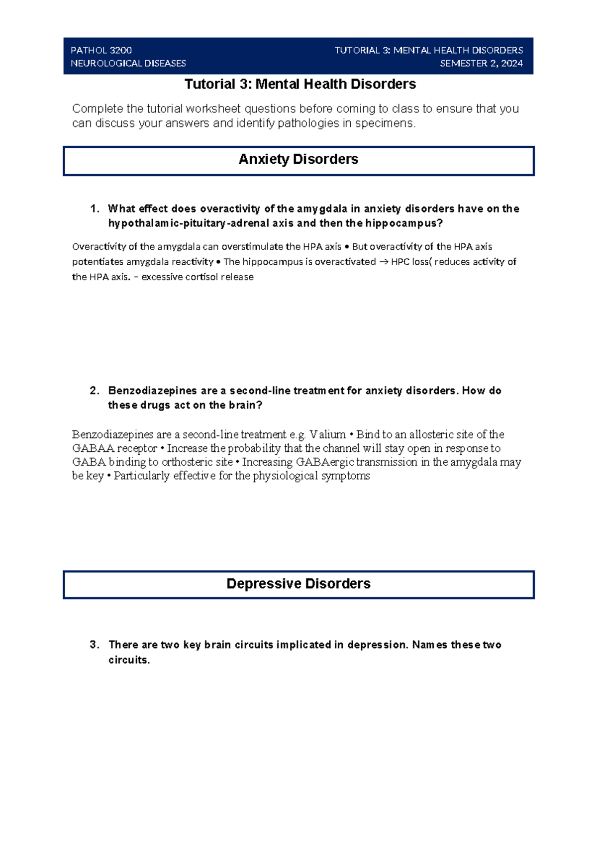ND - Tutorial 3 Student 2024-1 - Tutorial 3: Mental Health Disorders ...