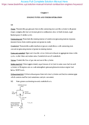 Solutions Manual Engg Fundamentals of the IC Engine - Combustion Fourth Edition Irvin Glassman ...