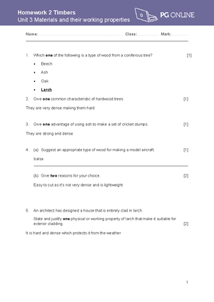 Metals DT - Worksheet 3 Metals and alloys Unit 3 Materials and their ...