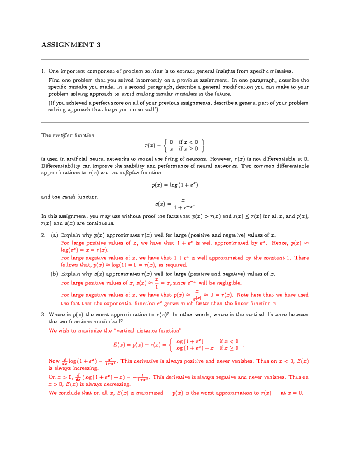 Assignment 3 solutions - ASSIGNMENT 3 One important component of problem solving is to extract ...