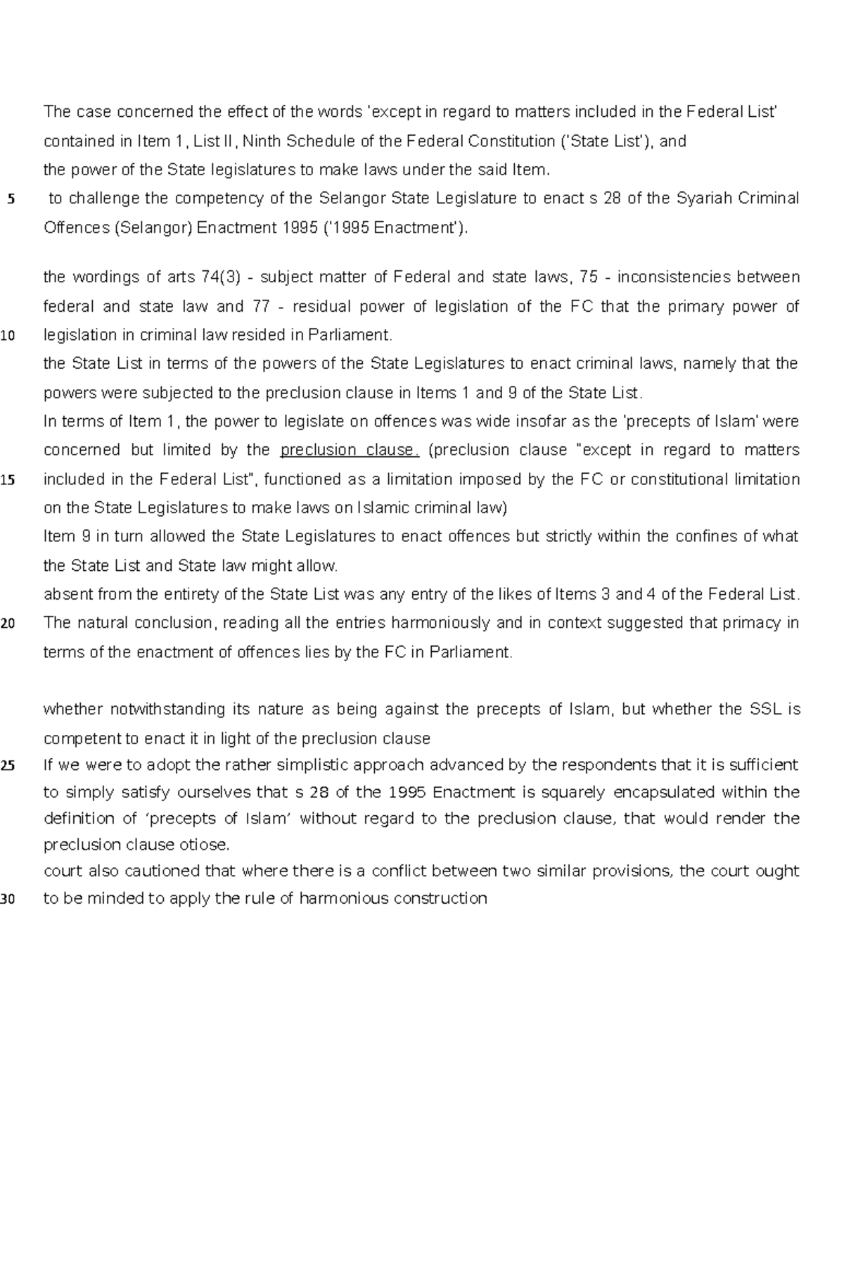 Case Review Iki Putra - Introduction - The case concerned the effect of ...