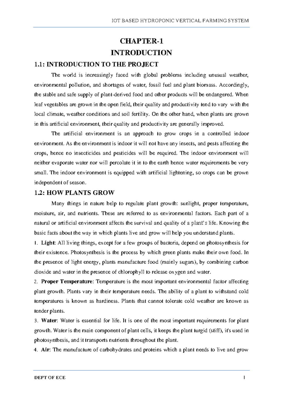 Final doc 4th year - Reference - CHAPTER- 1 INTRODUCTION 1. 1 : INTRODUCTION TO THE PROJECT The ...
