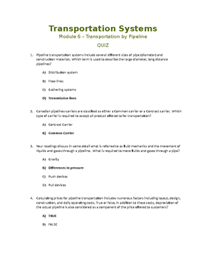 Transportation Systems - Business Case Assignment 2 - Assignment LTL ...