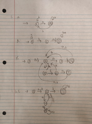 HW #10 - Automata Theory Assignment 10 - CISC303 - The language of all strings with the first ...