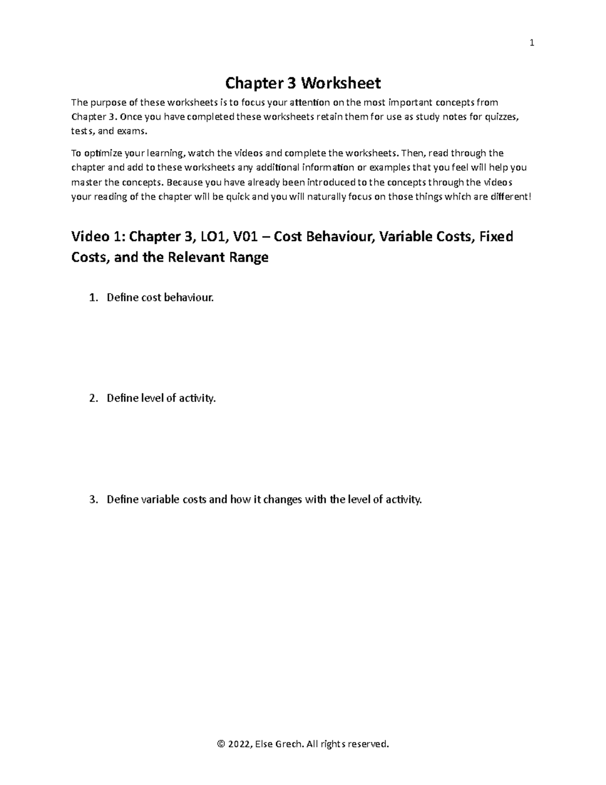 CACC406, Module 2, Chapter 3 Worksheet (accessible) - Chapter 3 Worksheet The purpose of these ...