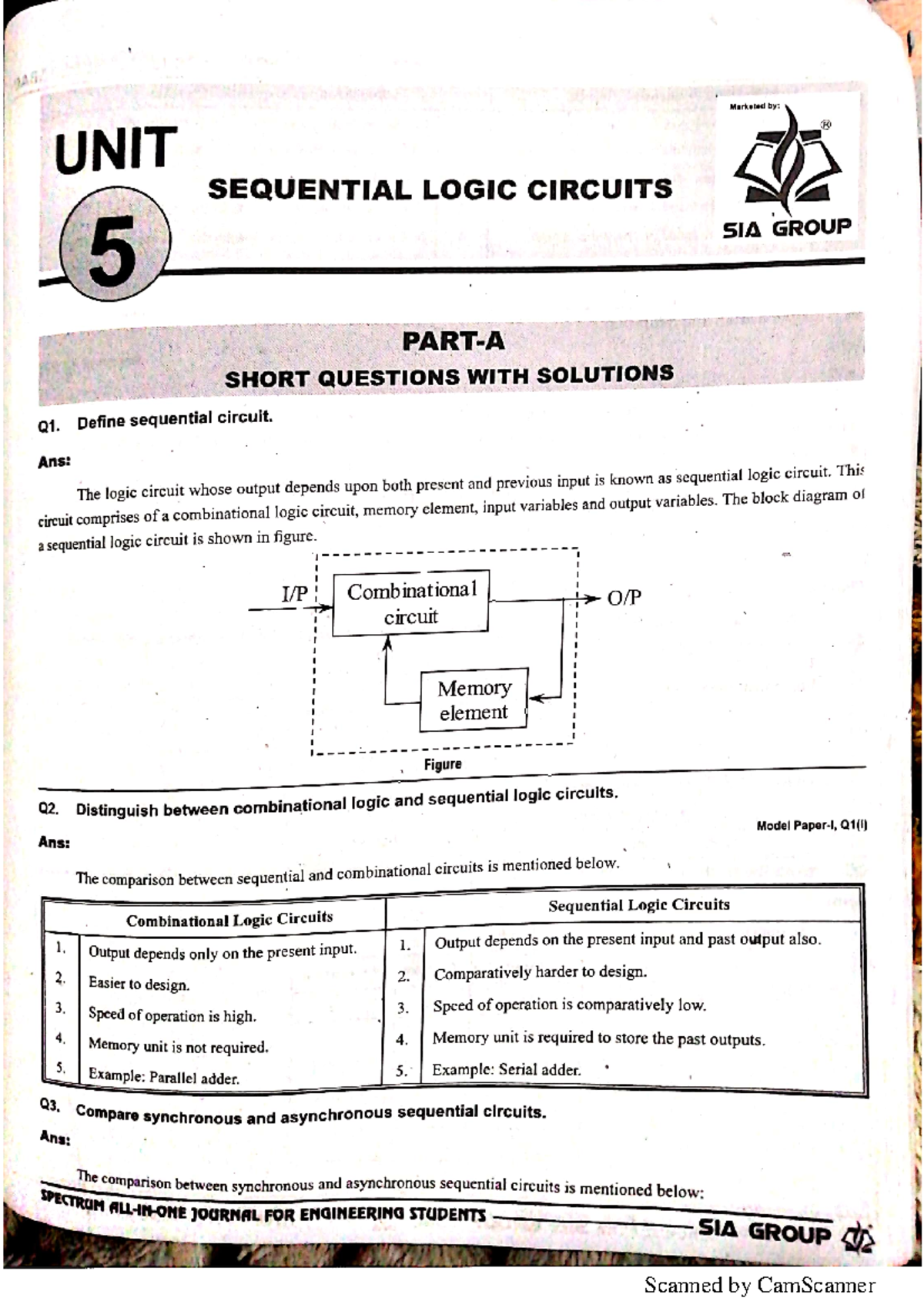 Sequential logic circuits - Computer Science and Engineering - Studocu