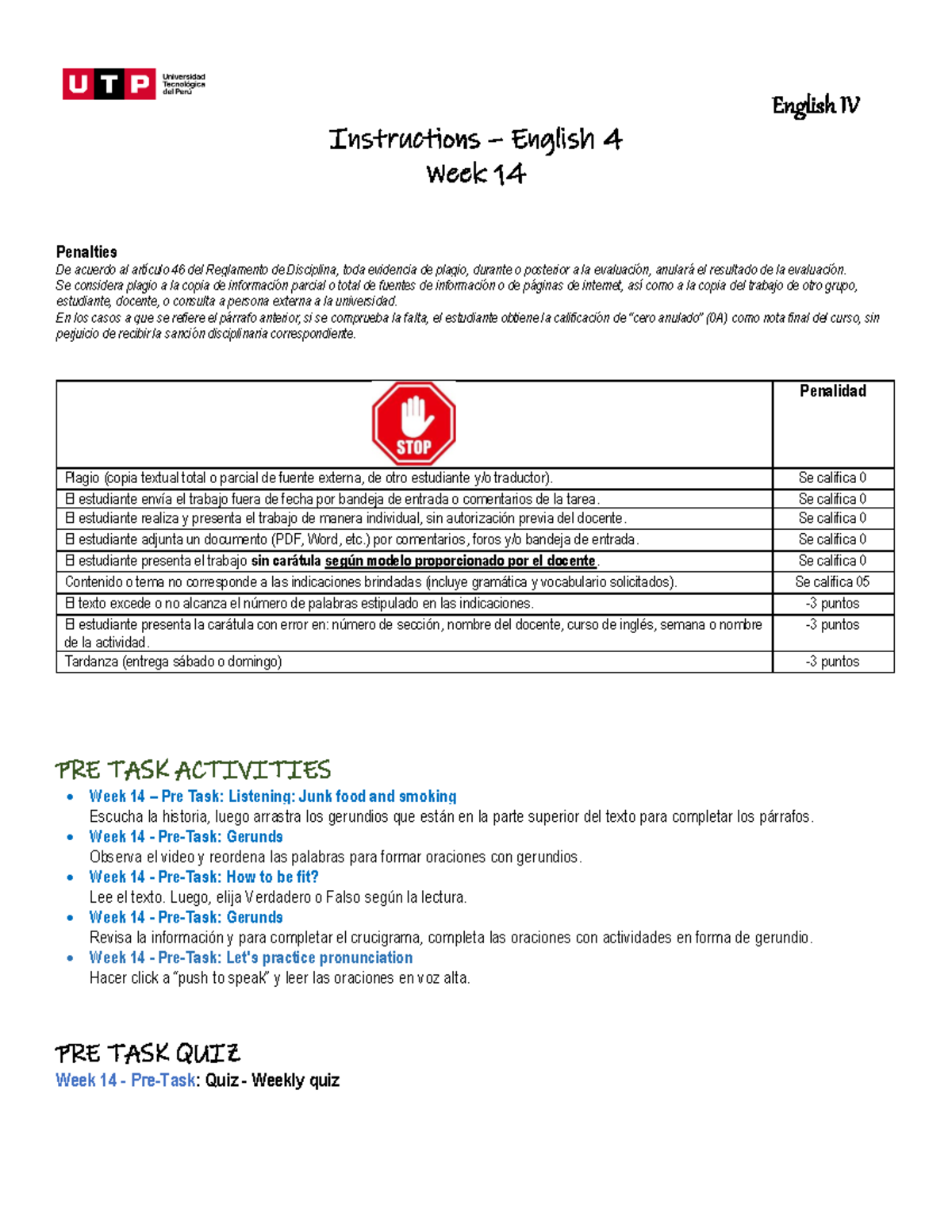 Pc2 ingles - Examen pc 2 - Ingles - UTP - Studocu