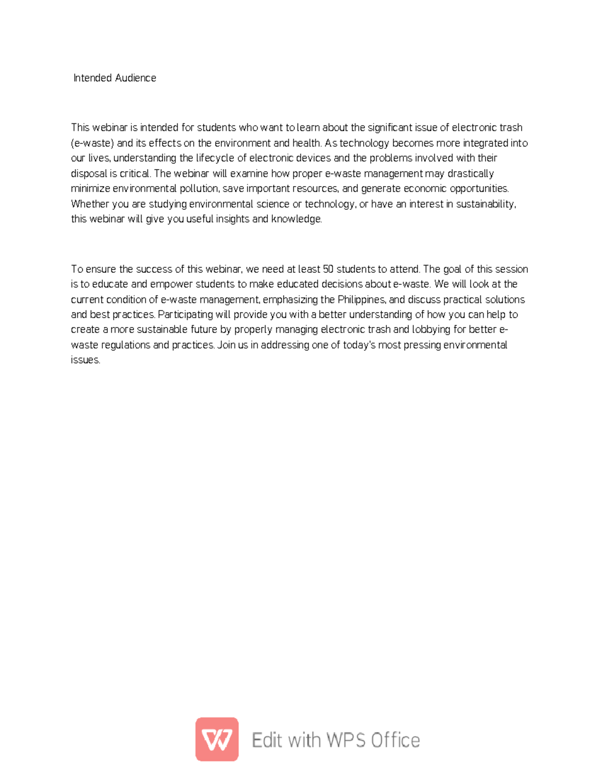 Intended Audience - matatag - Intended Audience This webinar is ...