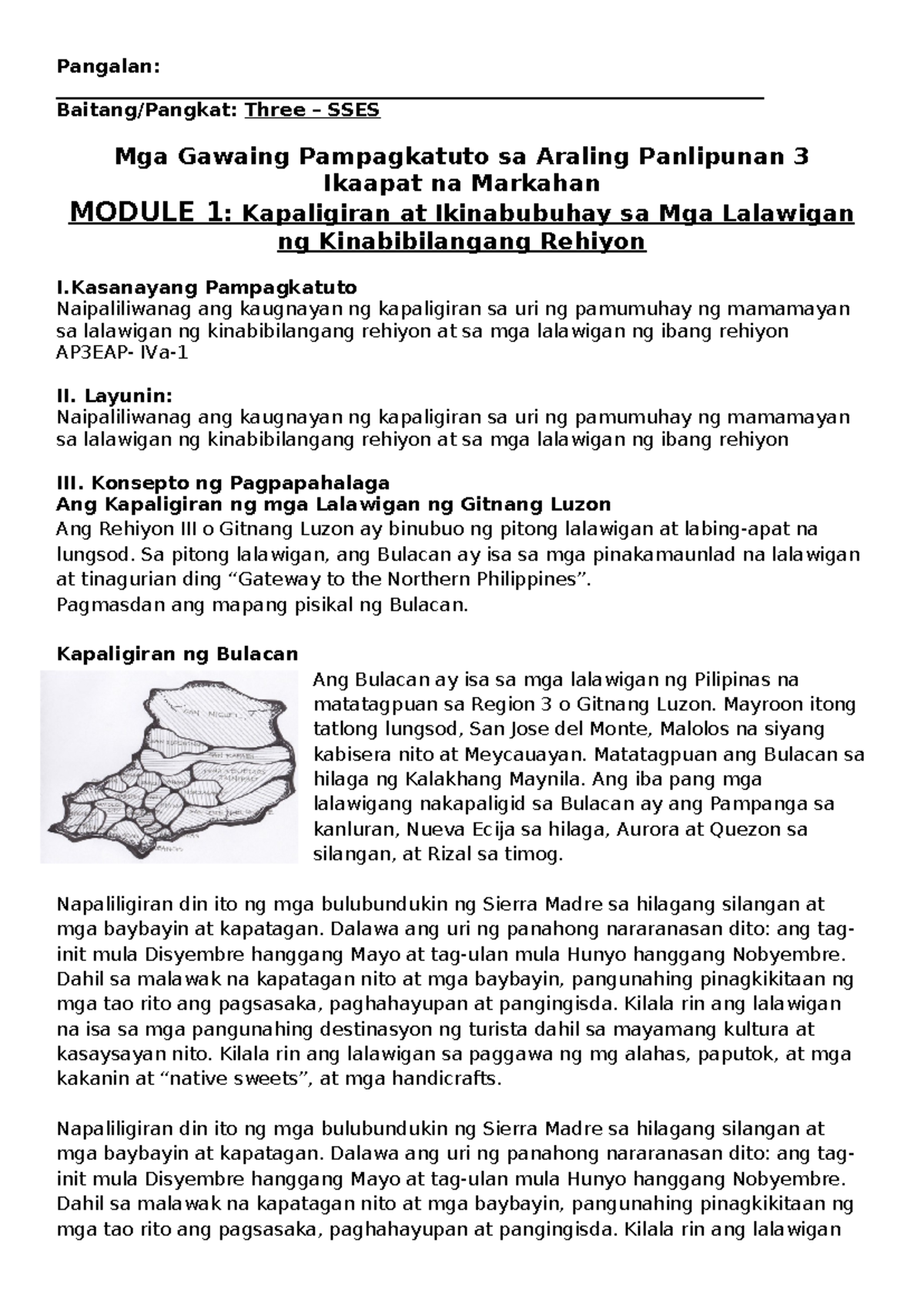 AP 3 Quarter 4 Week 1 - ccccccccccccccccccccccccccccccccccccccccccccccccccccccc - Pangalan ...