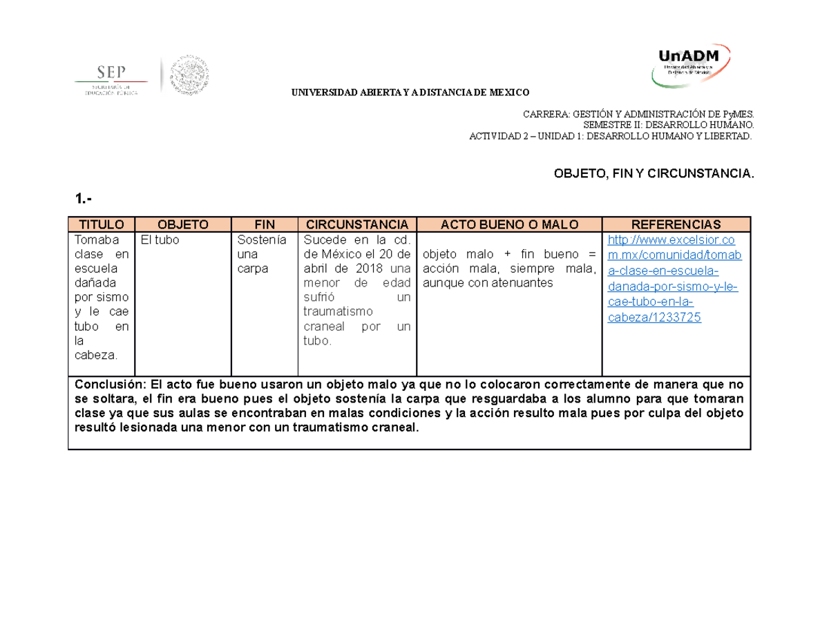 GDHU U1 A1 DISR - Nota: 10 - CARRERA: GESTIÓN Y ADMINISTRACIÓN DE PyMES ...